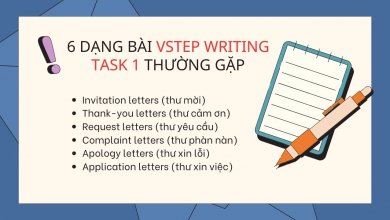 Hướng dẫn cách làm bài Vstep Writing Task 1 đạt điểm B2+