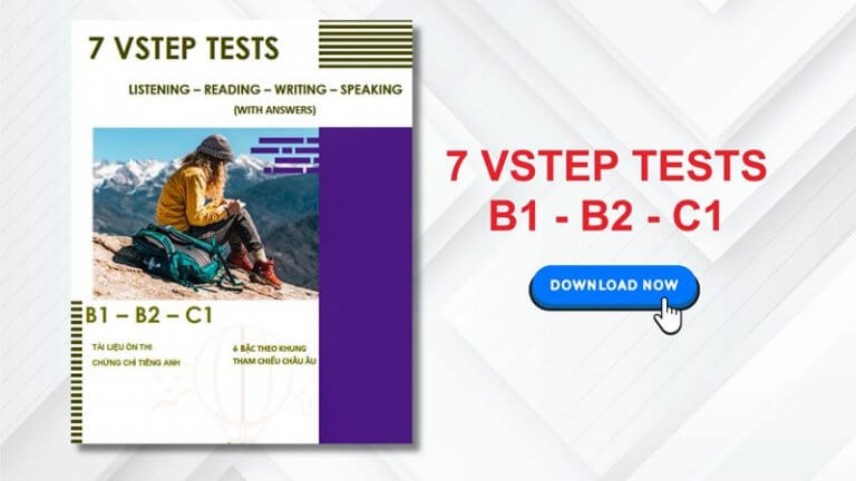 Download sách luyện thi 7 Vstep tests B1 B2 C1 Full Key PDF miễn phí