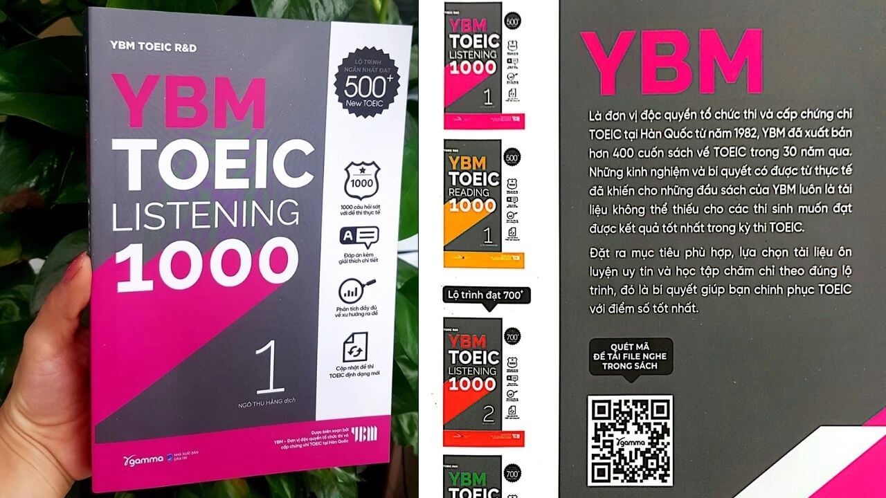Review sách YBM TOEIC Listening 1000 Vol 1, 2, 3 chi tiết