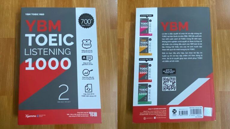 Review sách YBM TOEIC Listening 1000 Vol 1, 2, 3 chi tiết